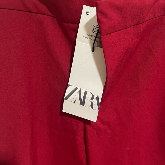Zara | Pants & Jumpsuits | Zara Red Pants | Poshmark